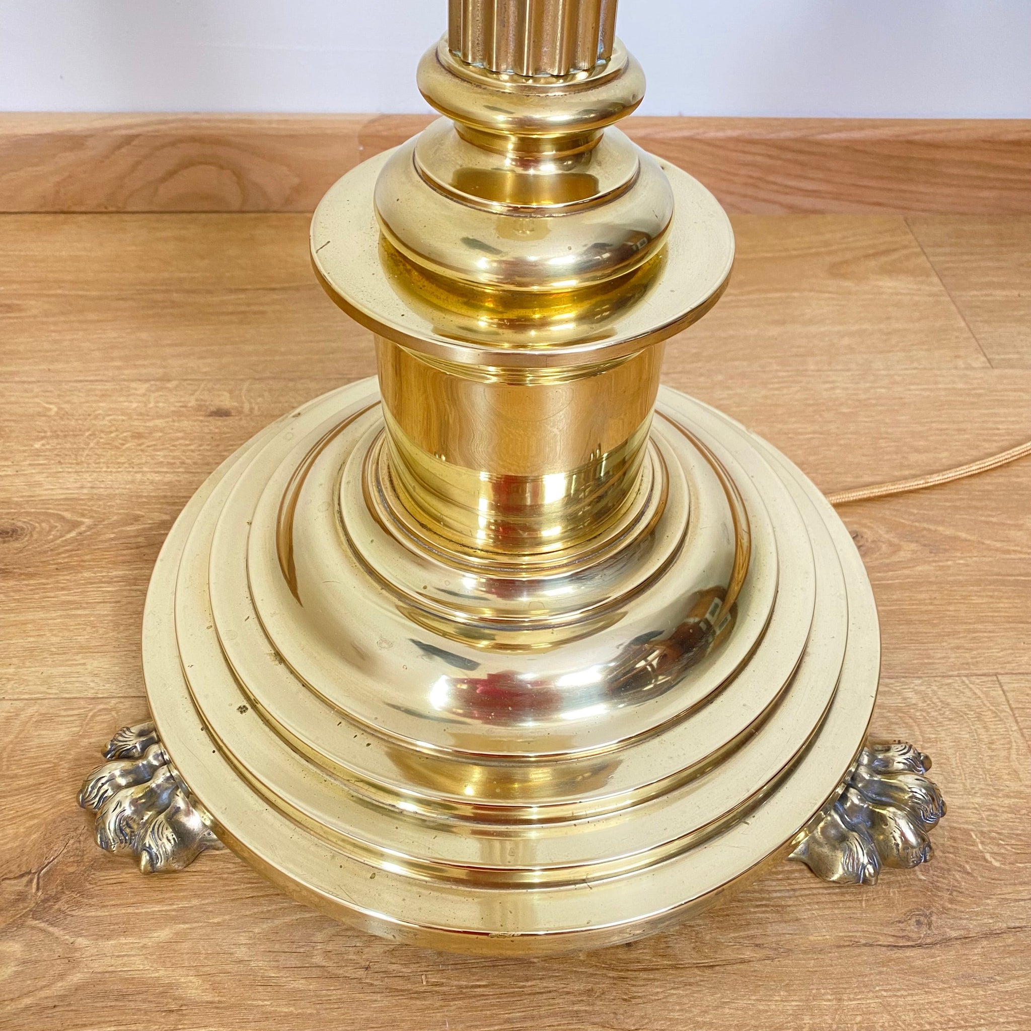 Telescopic Brass Standard Floor Lamp 20th Century – Lowfields Barn Antiques