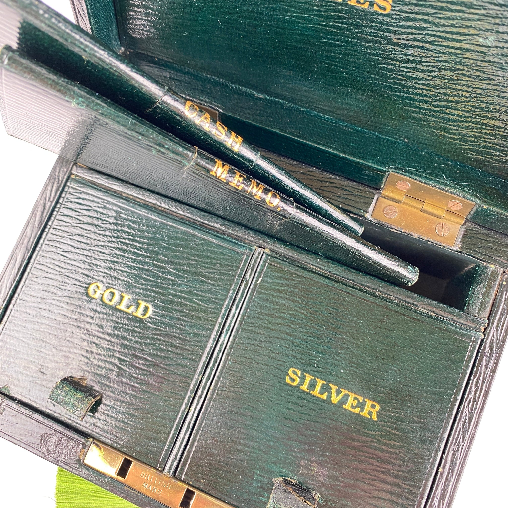 Victorian Gold and Silver Cash Bullion Box With Original Key Circa 188 ...
