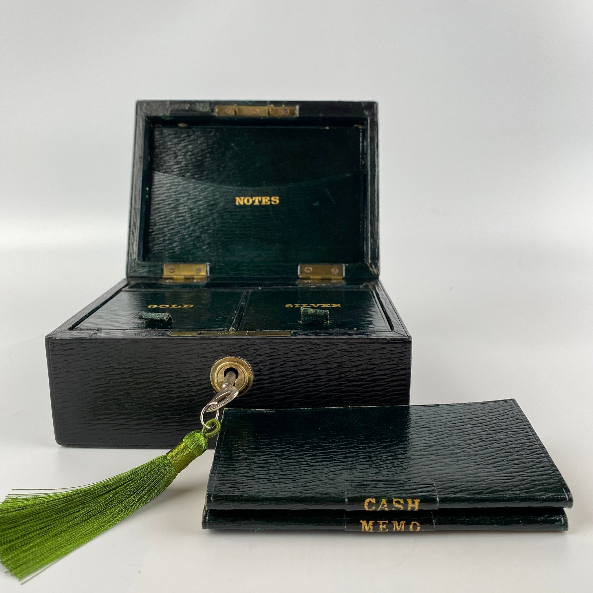 Victorian Gold and Silver Cash Bullion Box With Original Key Circa 188 ...