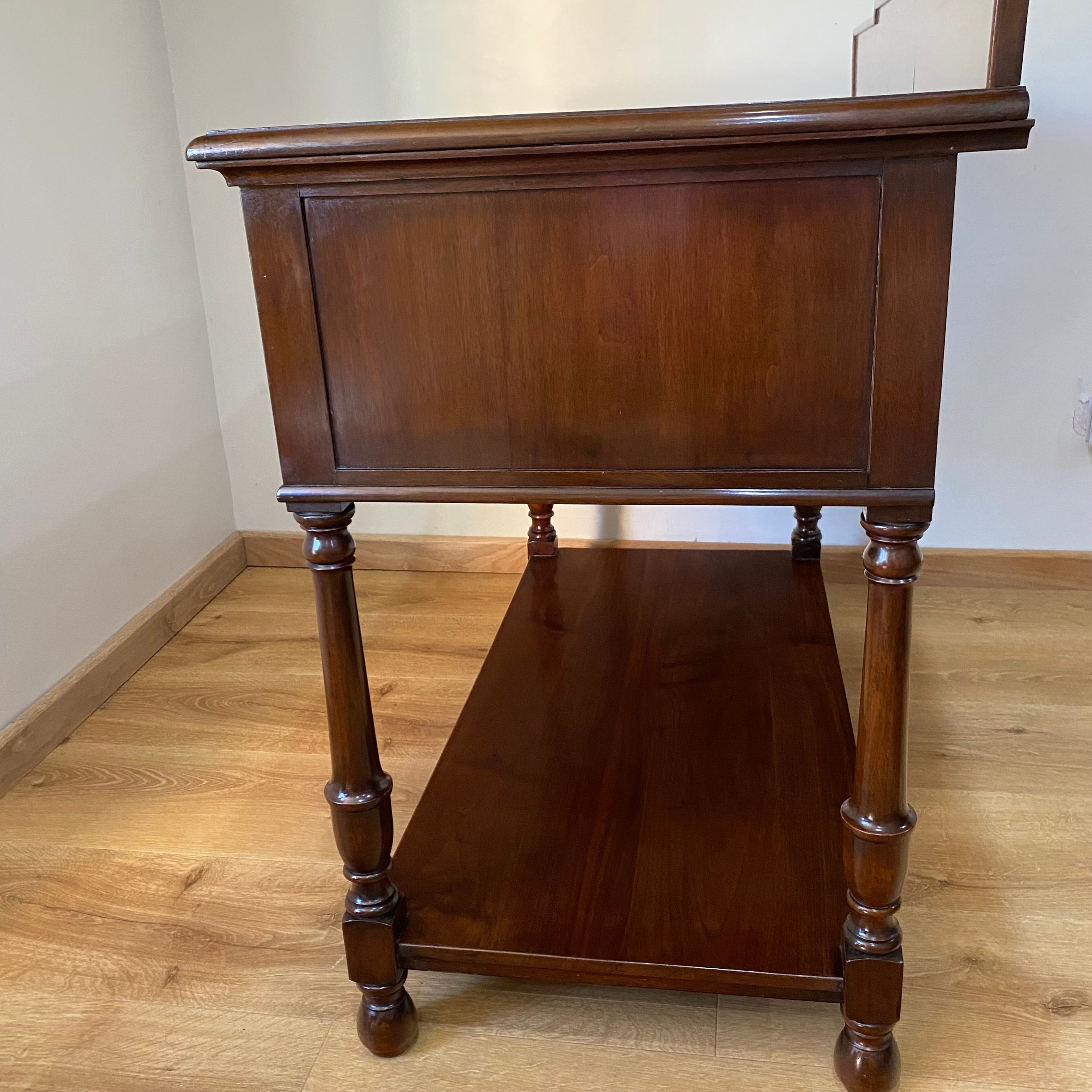 Walnut Hall Table - Serving Table - Early 20th Century – Lowfields Barn ...