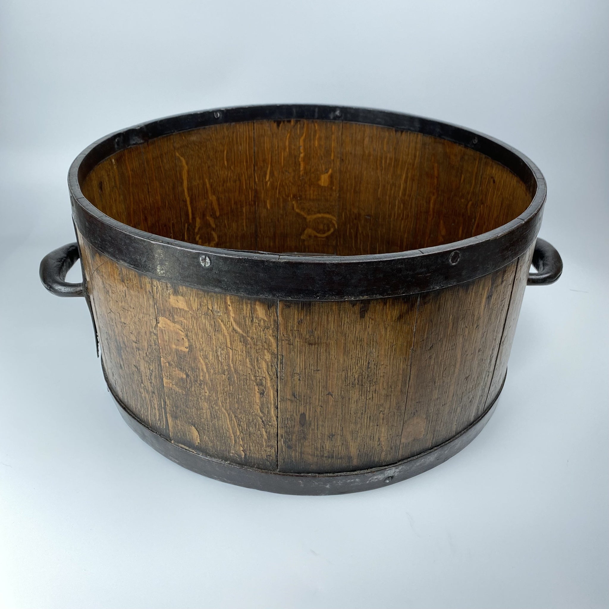 Large Steel Bound Grain Bushel Measure – Lowfields Barn Antiques