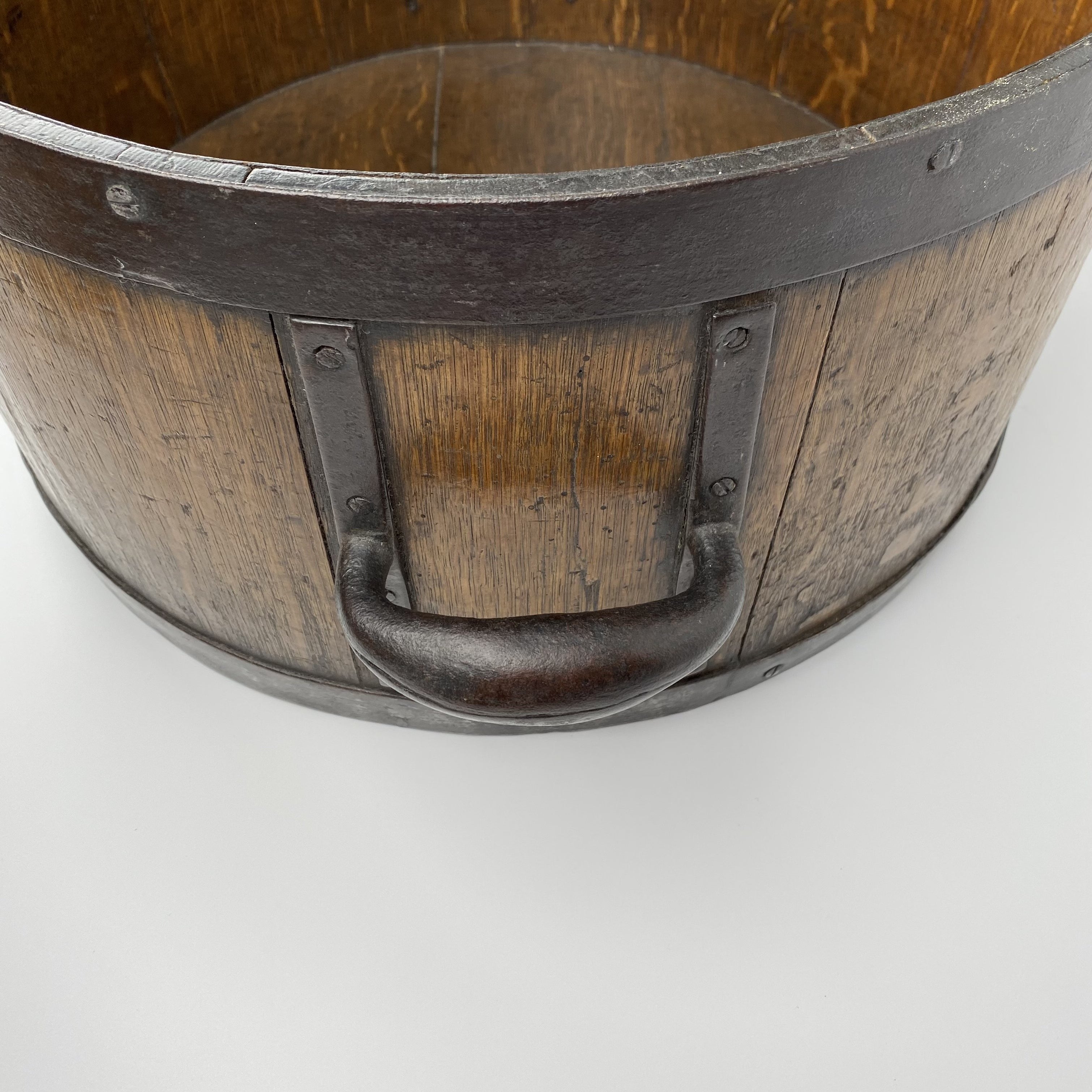 Large Steel Bound Grain Bushel Measure – Lowfields Barn Antiques