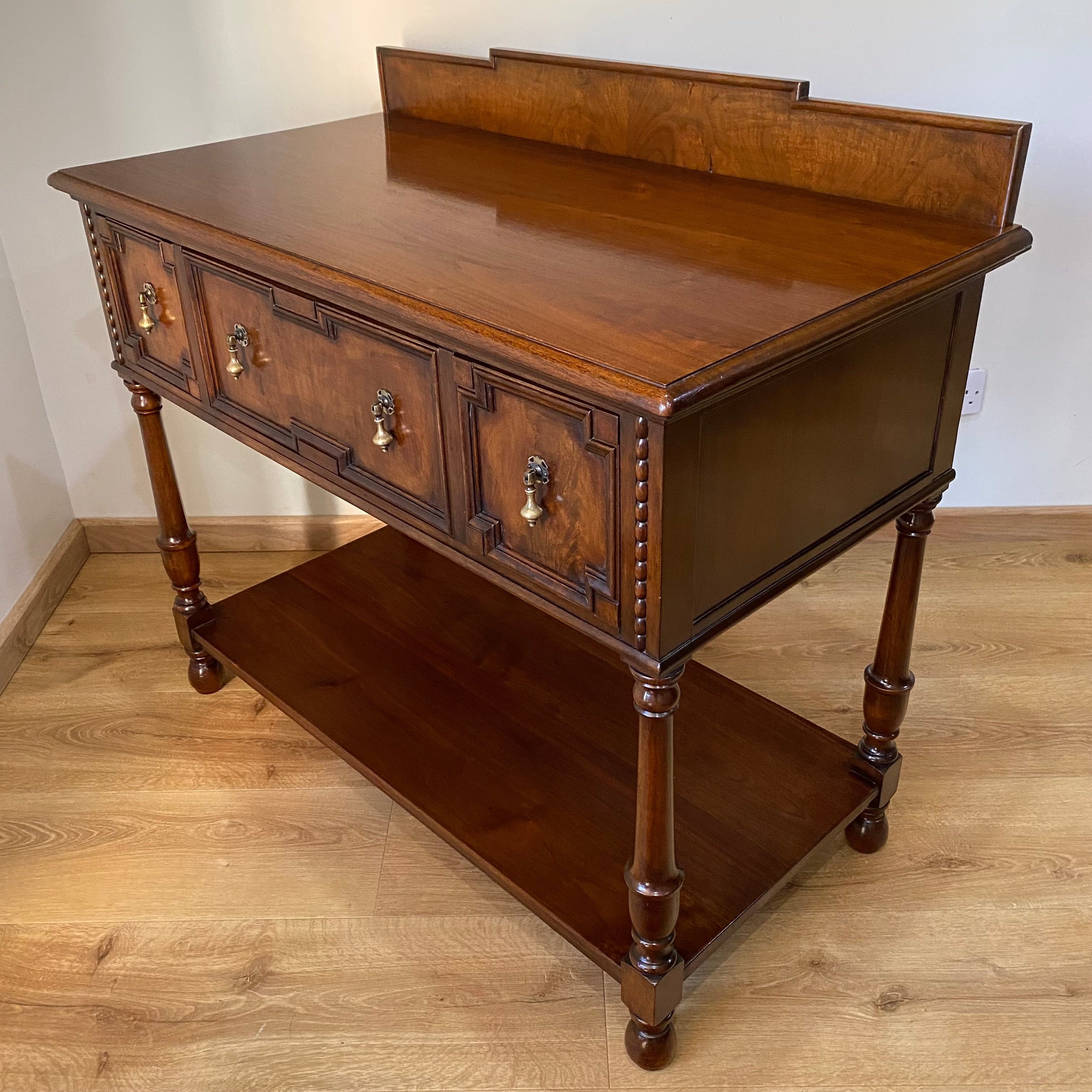 Walnut Hall Table - Serving Table - Early 20th Century – Lowfields Barn ...